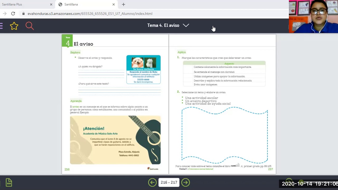 Grado: 1st (Español #1) Tema: El aviso Conocer la función y finalidad ...