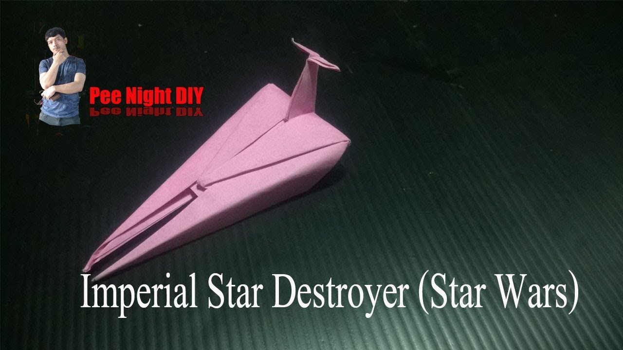 วิธีพับยานรบสตาร์วอร์ | Origami Imperial Star Destroyer (Star Wars ...