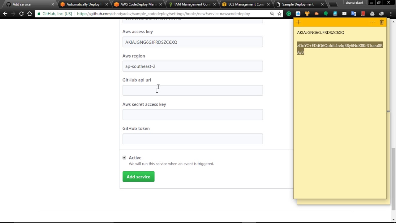 Automate Aws Codedeploy With Github Part 13 Youtube 9023