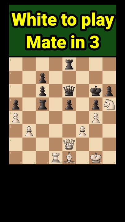 Chess Puzzle Mate in 3 #chess #shorts - YouTube