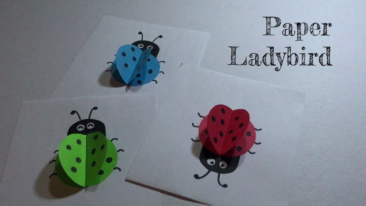 Little Box DiY - Paper Ladybird 紙瓢蟲 - YouTube