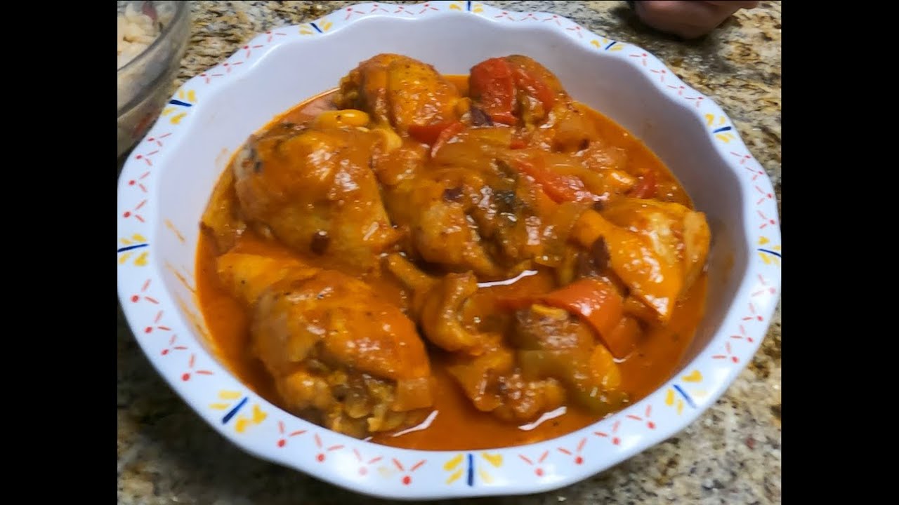 Pollo al Chilindron, Spanish Chicken Stew with Tomatoes and Peppers ...