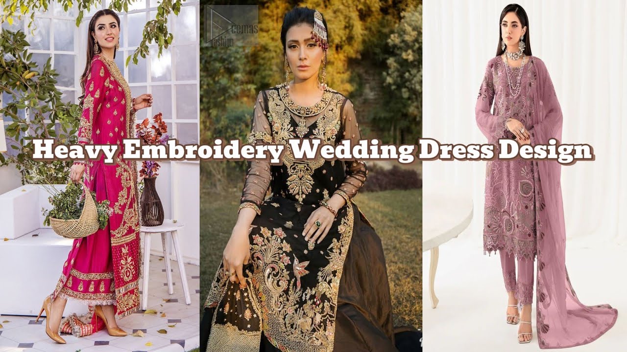 Heavy Embroidery & Light Weight Embroidery Shirt Design Ideas| Summer ...