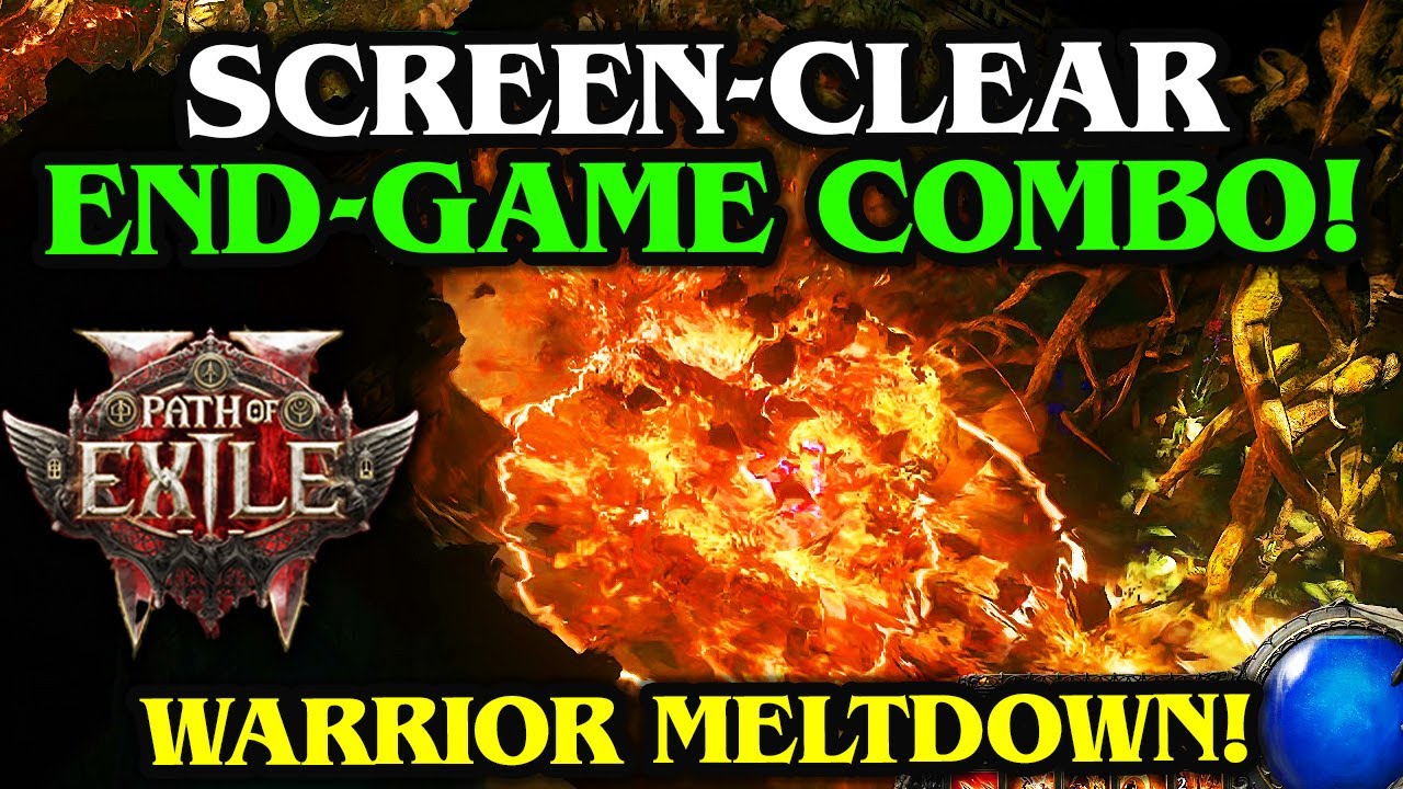 Warrior PoE2 T15: Volcanic Fissure + Sunder // Maps End-Game INSANE Fire Combo! - YouTube