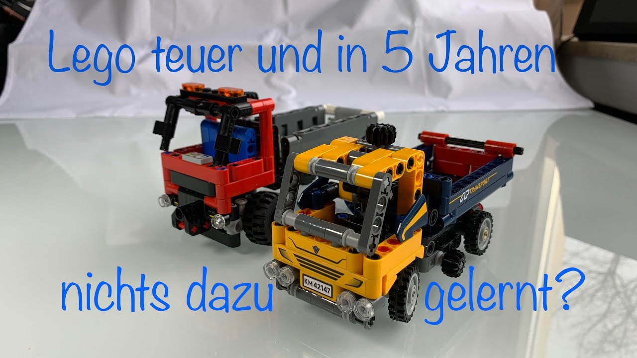 Lego Technic 42147 Kipplaster im Vergleich mit 42084 von vor 5 Jahren ...