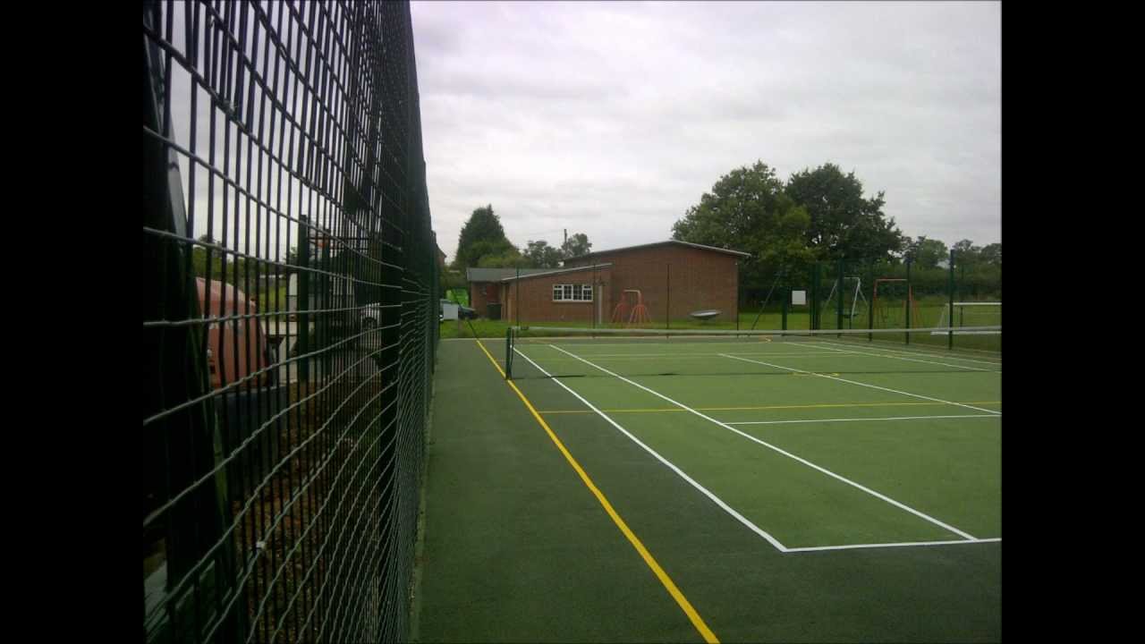 Prestige Sports Pitches - Tennis Court Refurbishment - YouTube