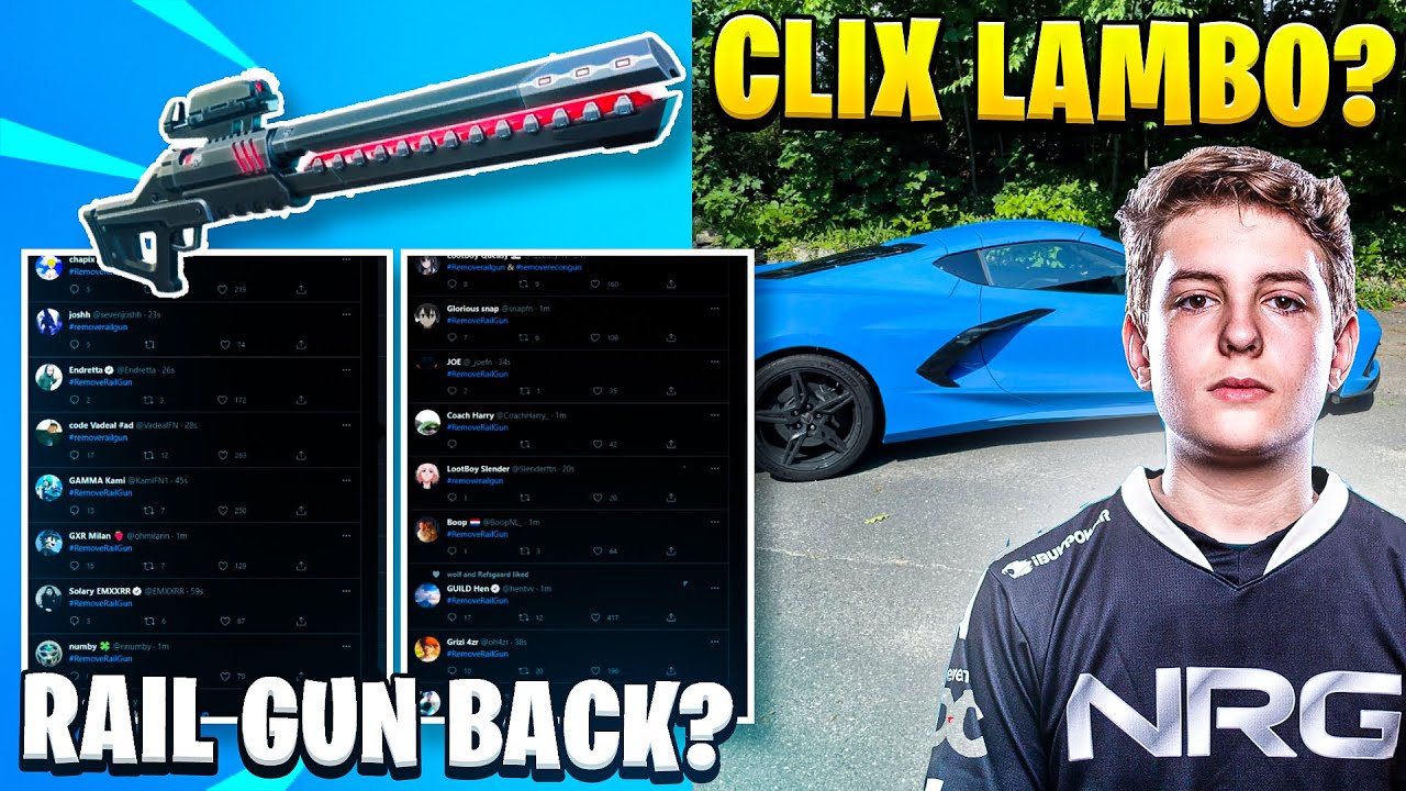 Pros PISSED At Epic After They Added Railgun BACK... Clix NEW Lambo ...
