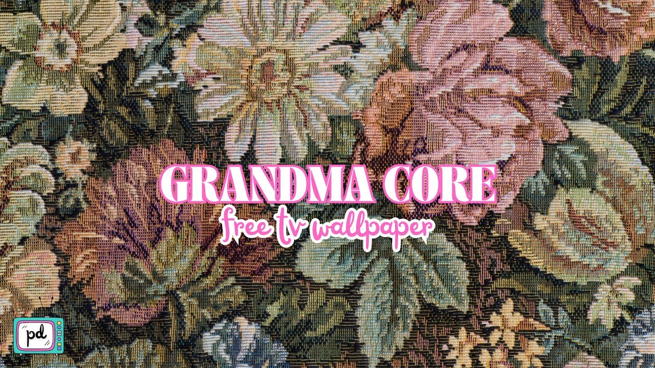 GRANDMACORE FREE TV WALLPAPER | VINTAGE FLORAL FRAME TV ART | COTTAGE ...