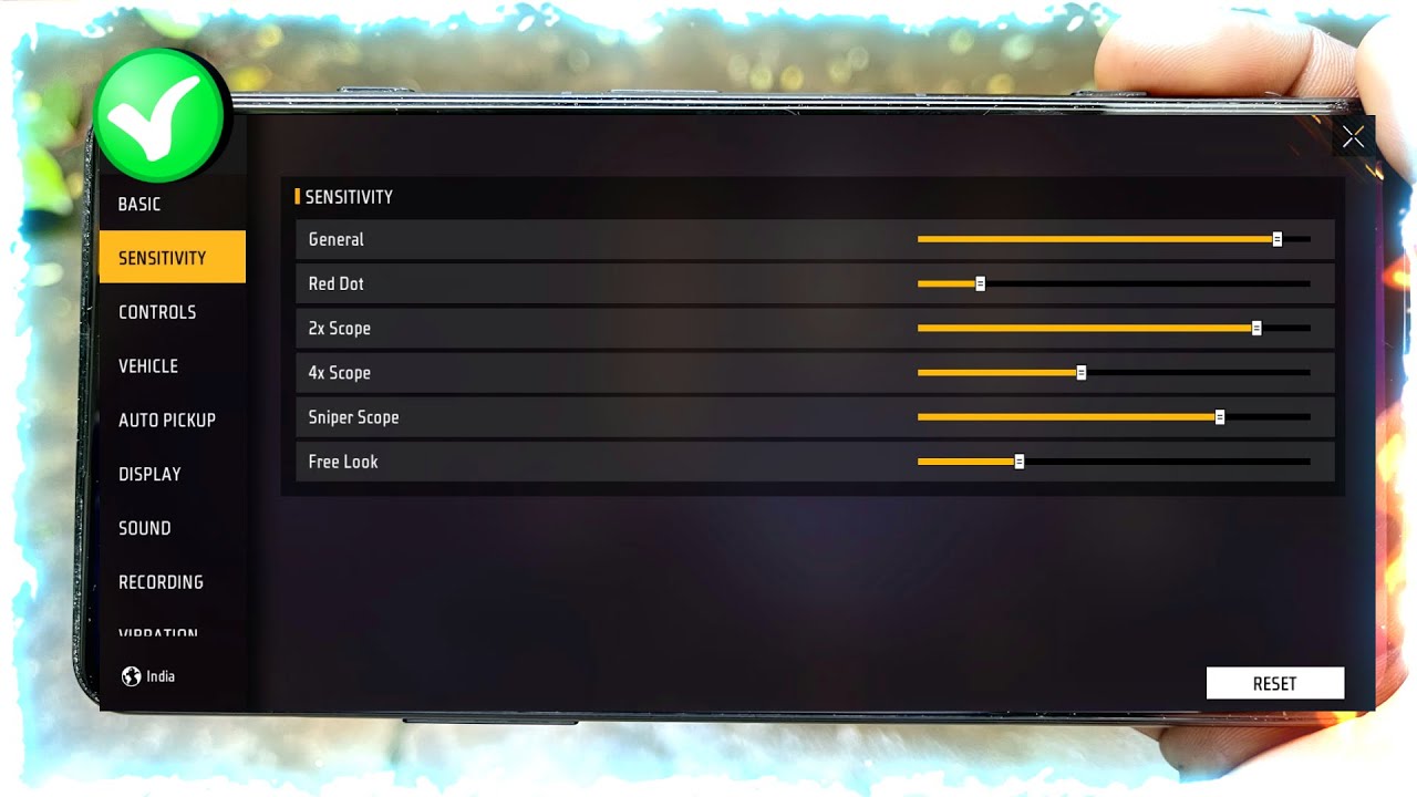 One tap Sensitivity 🔥 || My own Headshot setting Revealed || OB47 ...
