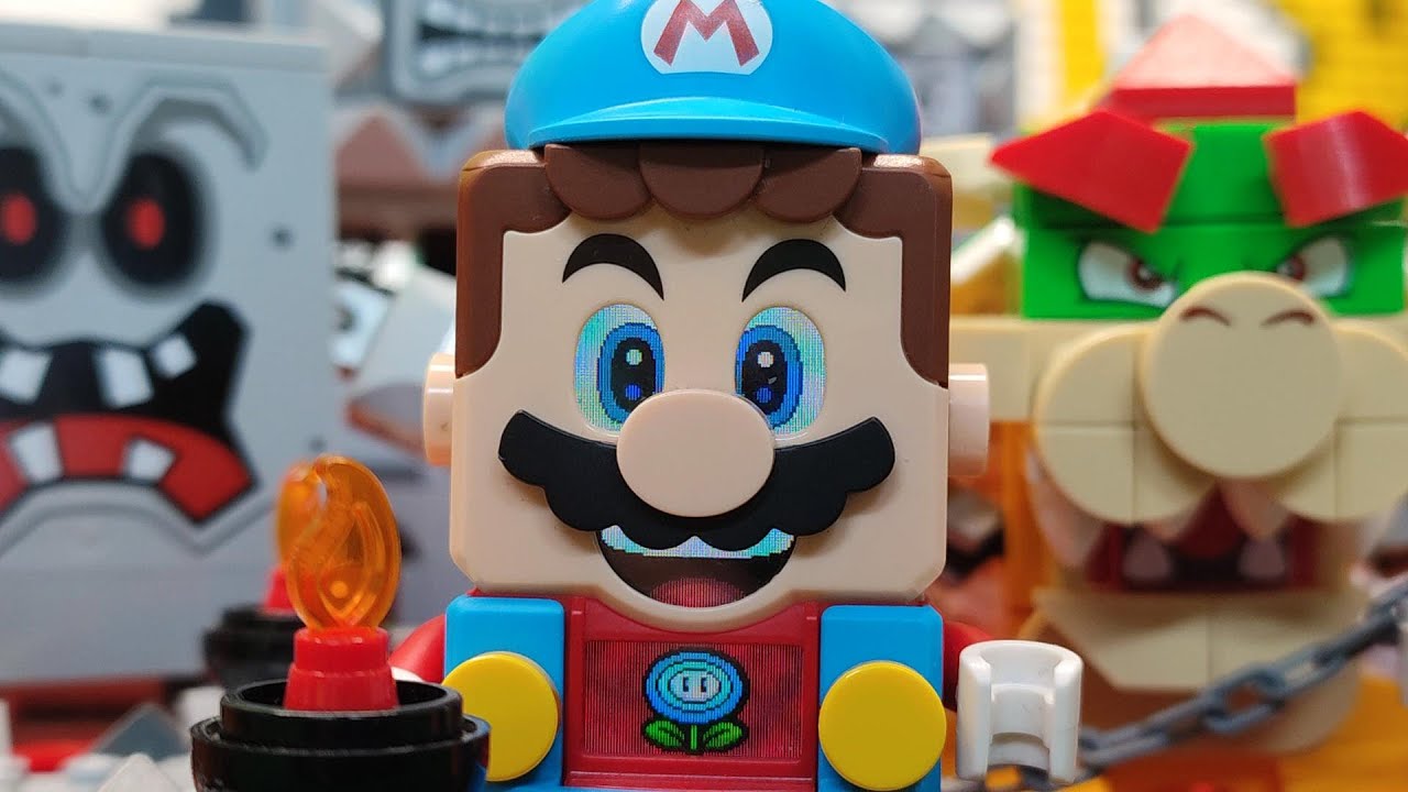LEGO Mario Ice suit Power UP MEGA LAVA MOC Level - YouTube