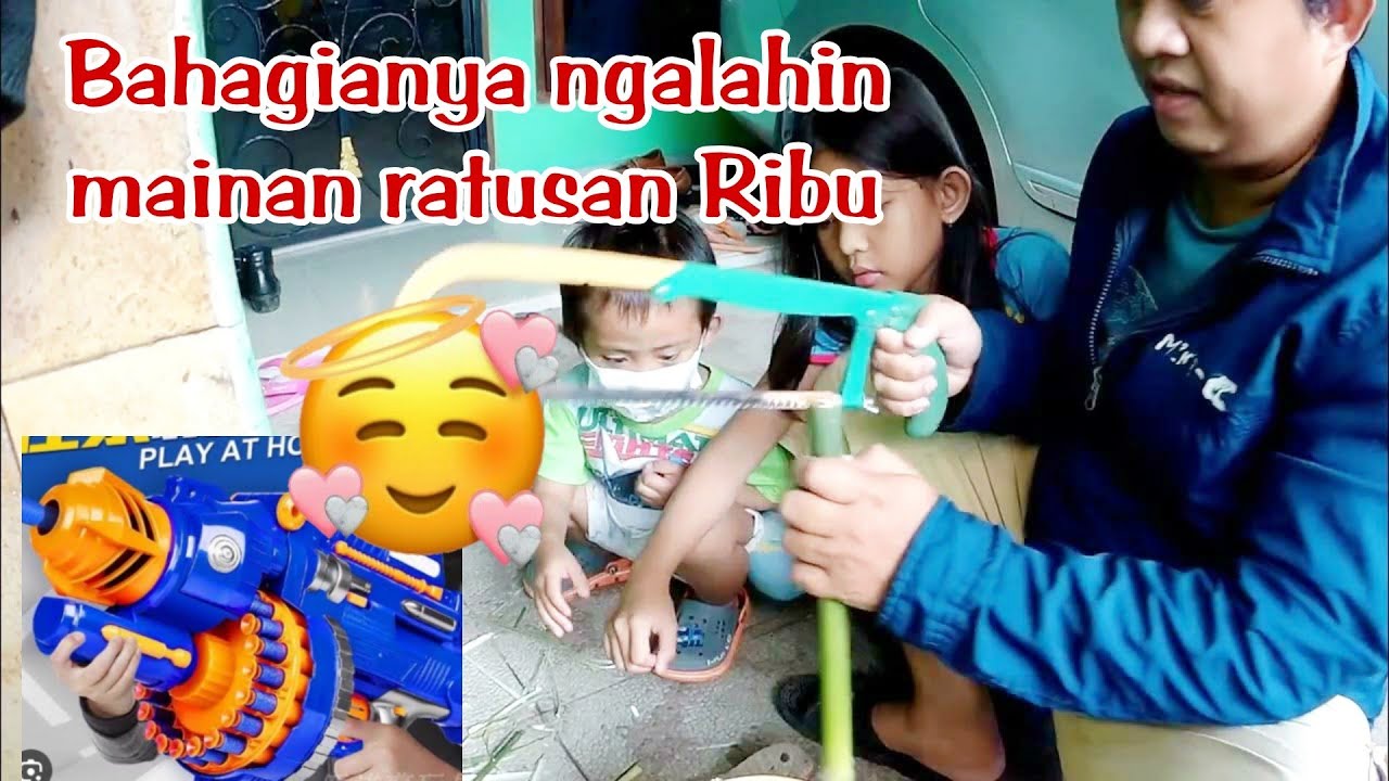 Membuat mainan Tradisional dari bambu | Dijamin anak-anak Pasti Suka ...