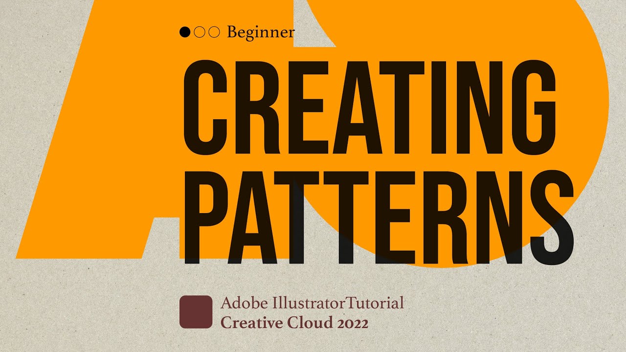 Adobe Illustrator - Tutorial: Creating Patterns or Texture Fills - YouTube