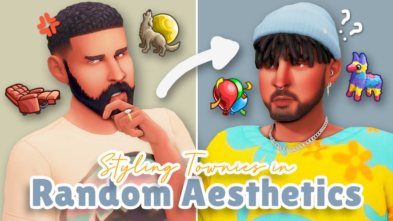 Styling Townies in RANDOM AESTHETICS!! 🥵 | Sims 4 Create-a-sim ...