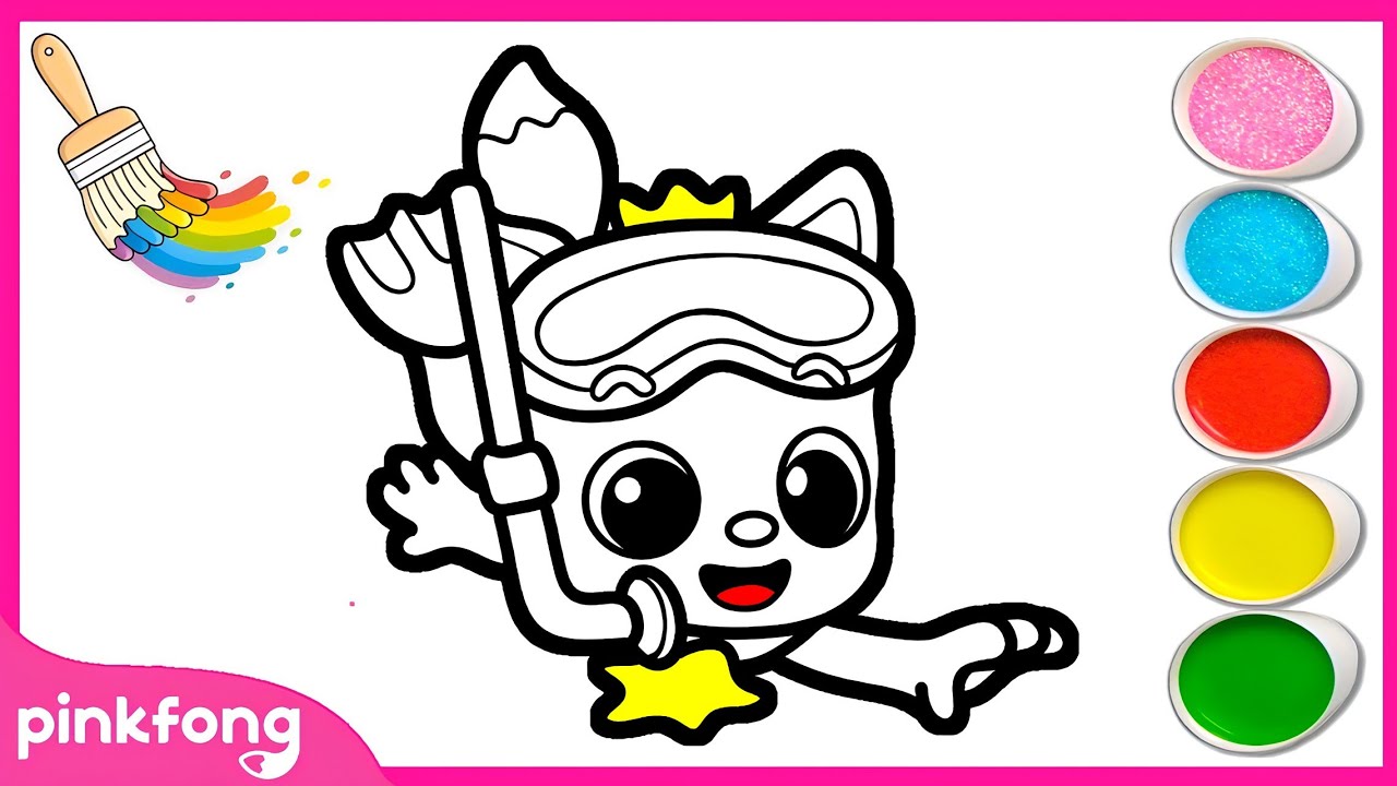 Pinkfong coloring page || EPISODE 3 II Popular Coloring Pages for kids ...