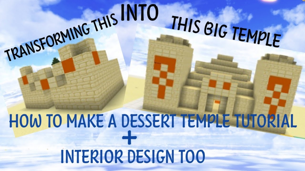 How To Make A Desert Temple in Blockman Go Sky Block / Tutorial ...
