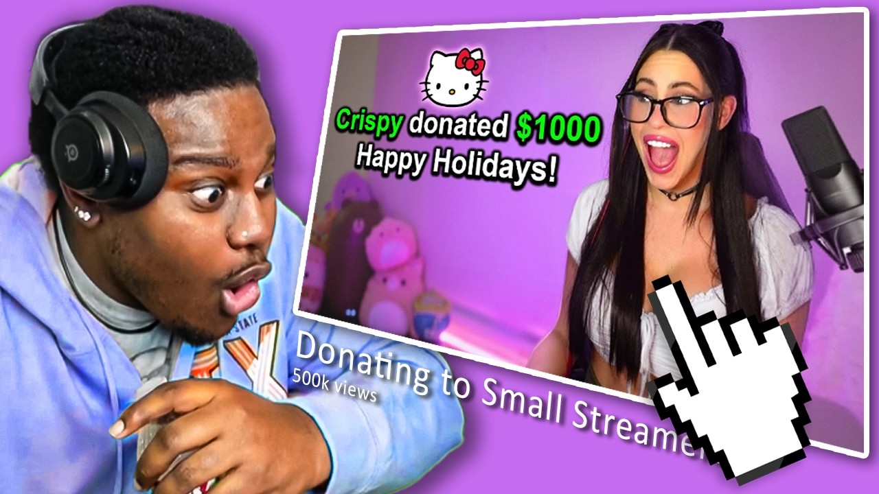 Small Streamers React to "Donating to Small Streamers" - YouTube