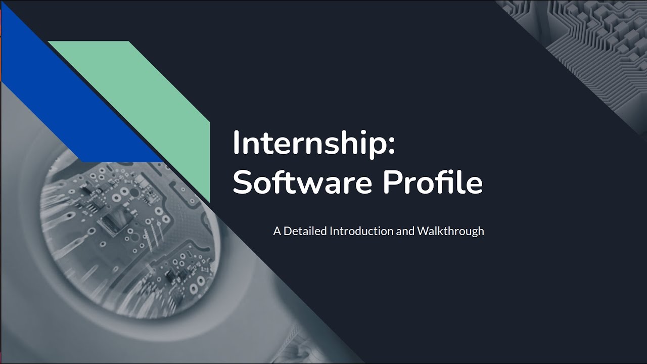 Software Profile for Internship | Preparation Plan | IITK - YouTube