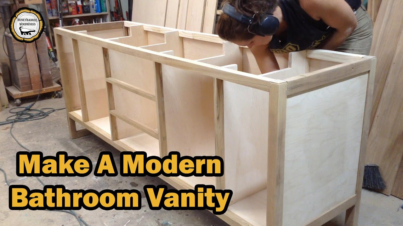 Woodworking Projects For the Home || Bathroom Vanity - YouTube