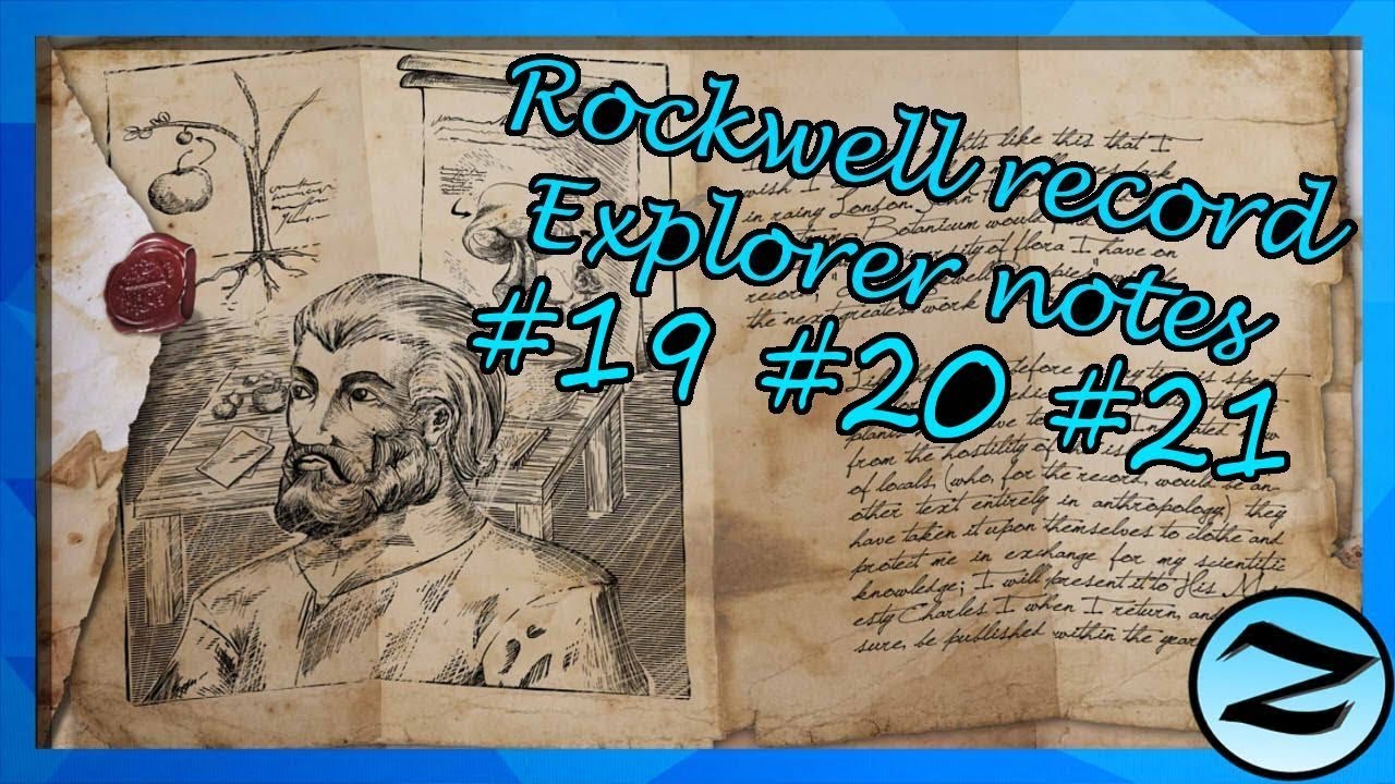 ROCKWELL EXPLORER NOTES #19+20+21 LOCATIONS!! | ARK: Survival Evolved ...