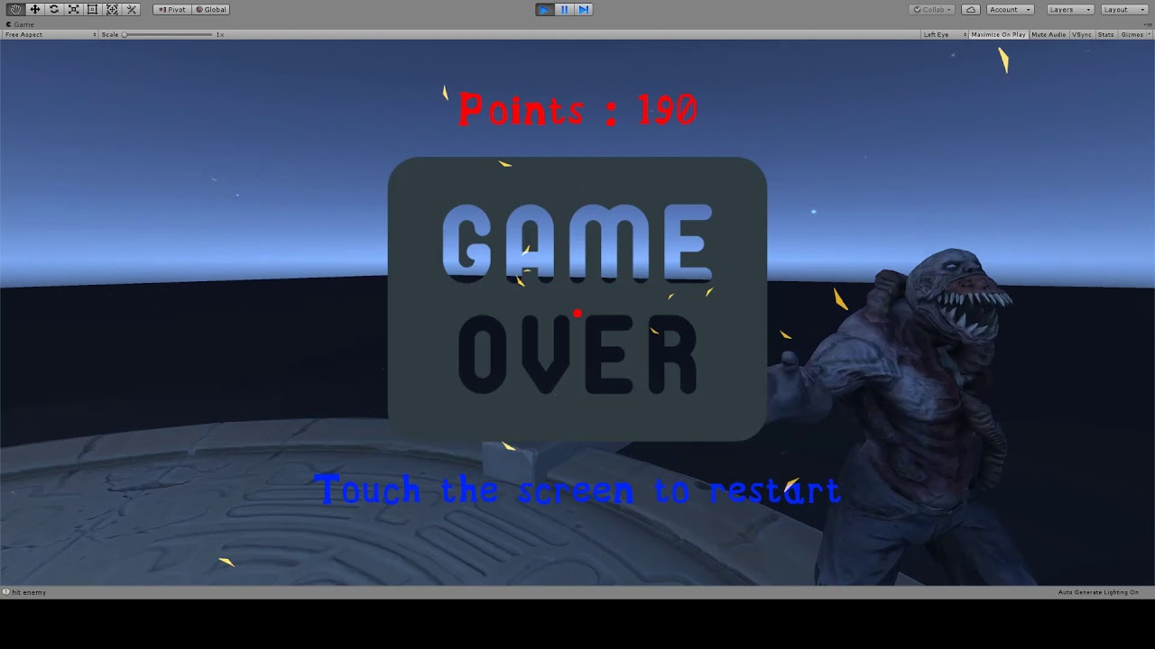 VR shooting game with moving and ultimate skill - YouTube