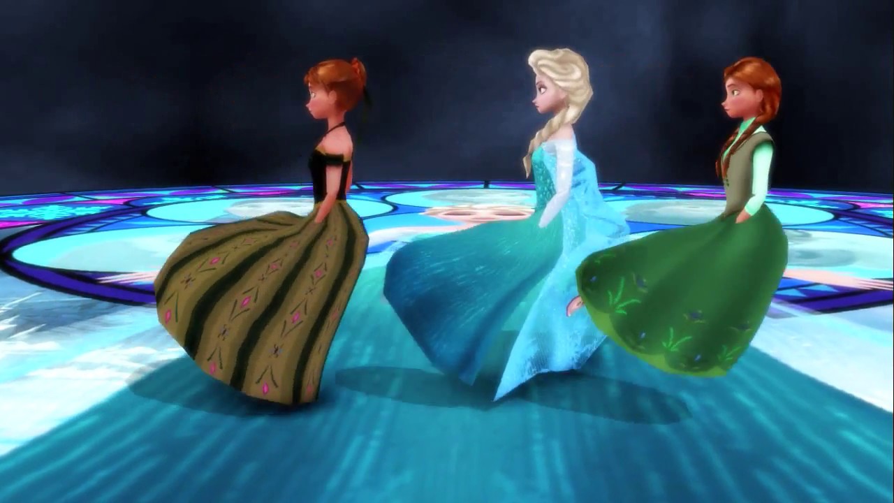Frozen cha cha slide [MMD] - YouTube