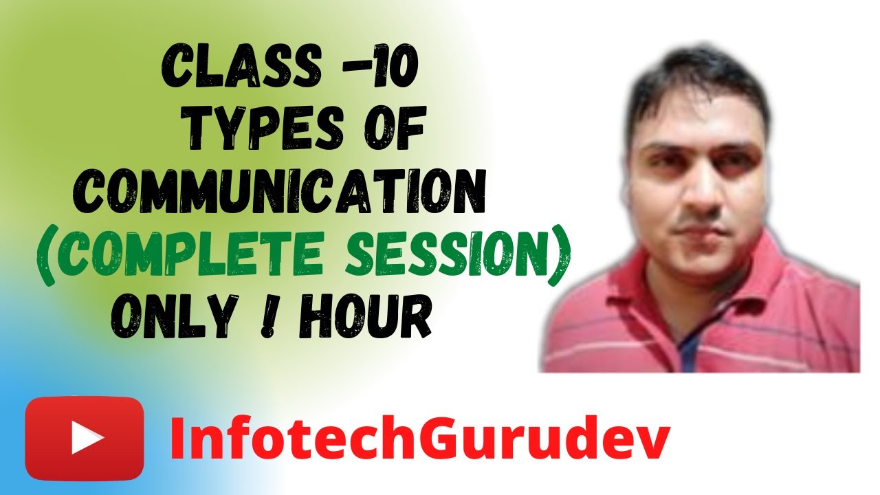 Types of communication class 10 information technology IT_402. - YouTube