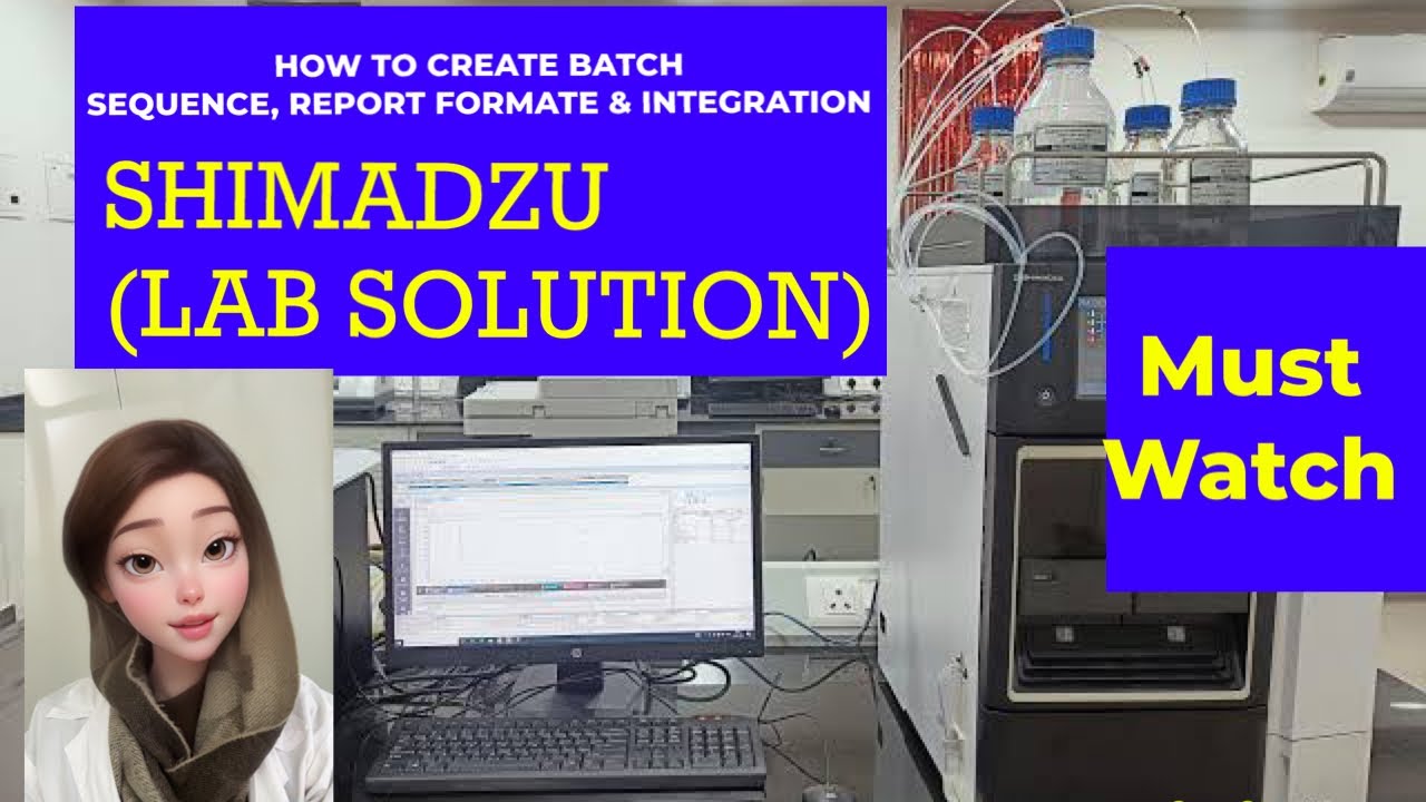 How to create Batch sequence on shimadzu Lab solution _ Report formate on shimdazu lab solution ...
