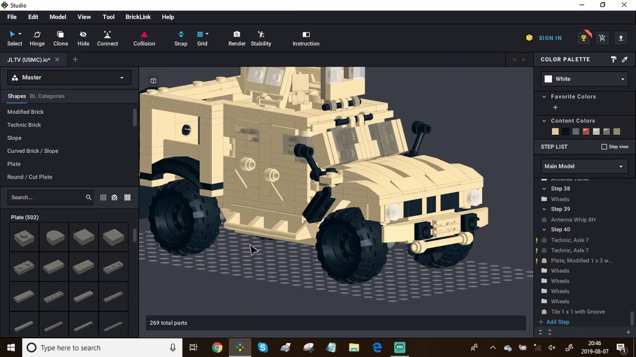 Lego Marine Corps JLTV Time Laps (Computer Built) - YouTube