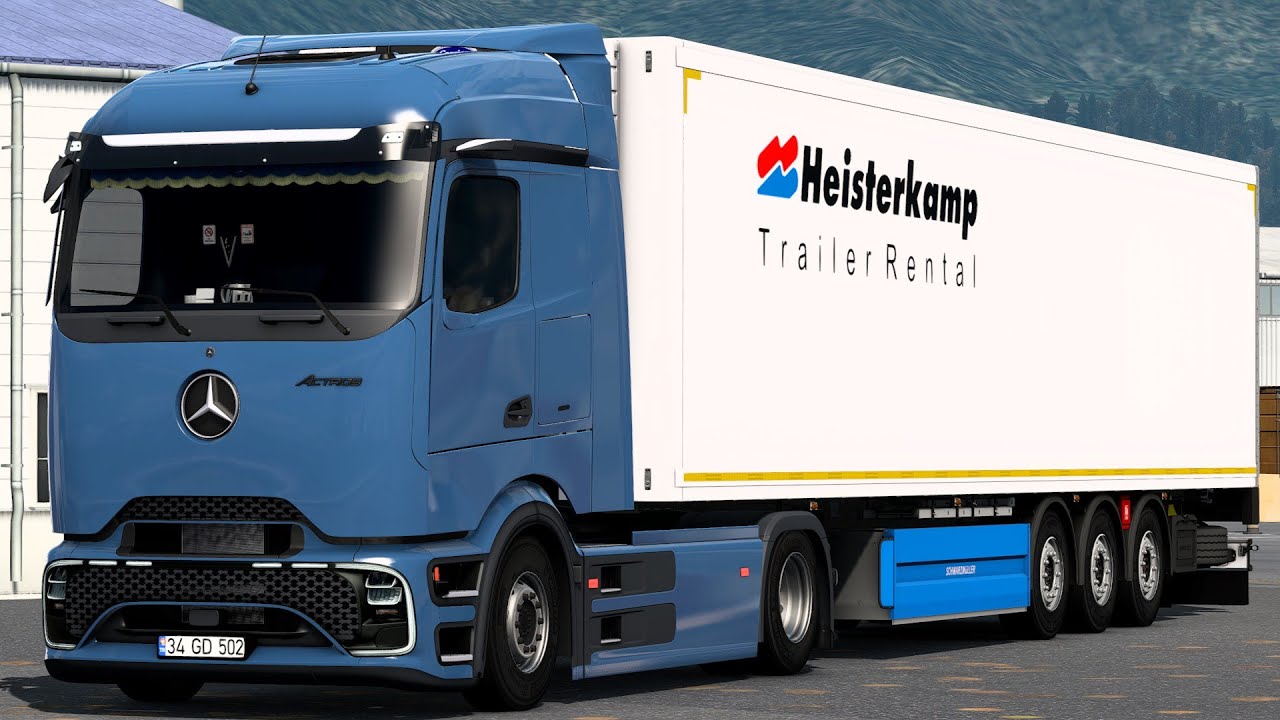 ETS2 | Realistic Driving | Mercedes Actros MP6 | Grand Utopia | PNG + JBX | 1.54 - YouTube