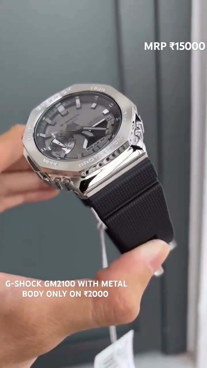 G-SHOCK GM2100 WITH METAL BODY ONLY ON 2000 - YouTube