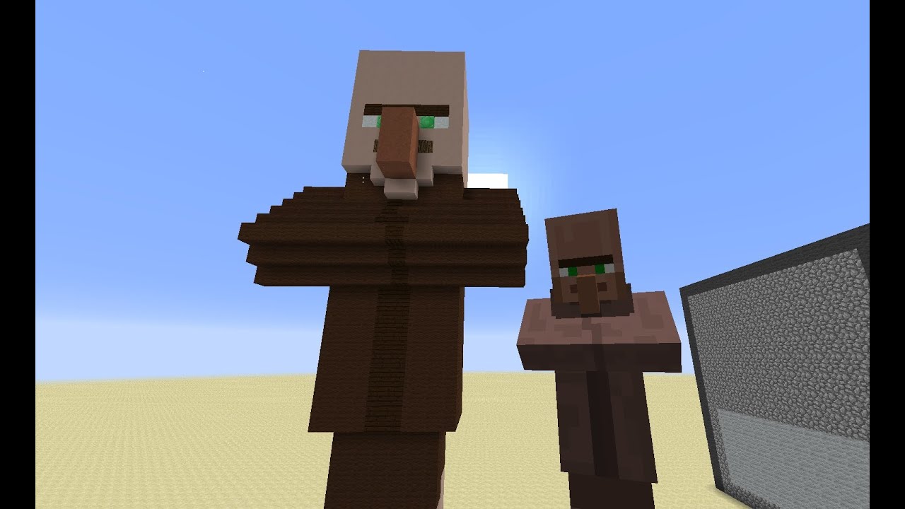 Minecraft Mega Blocks -- Ep 7: Villager, Slime Block and Cauldron - YouTube