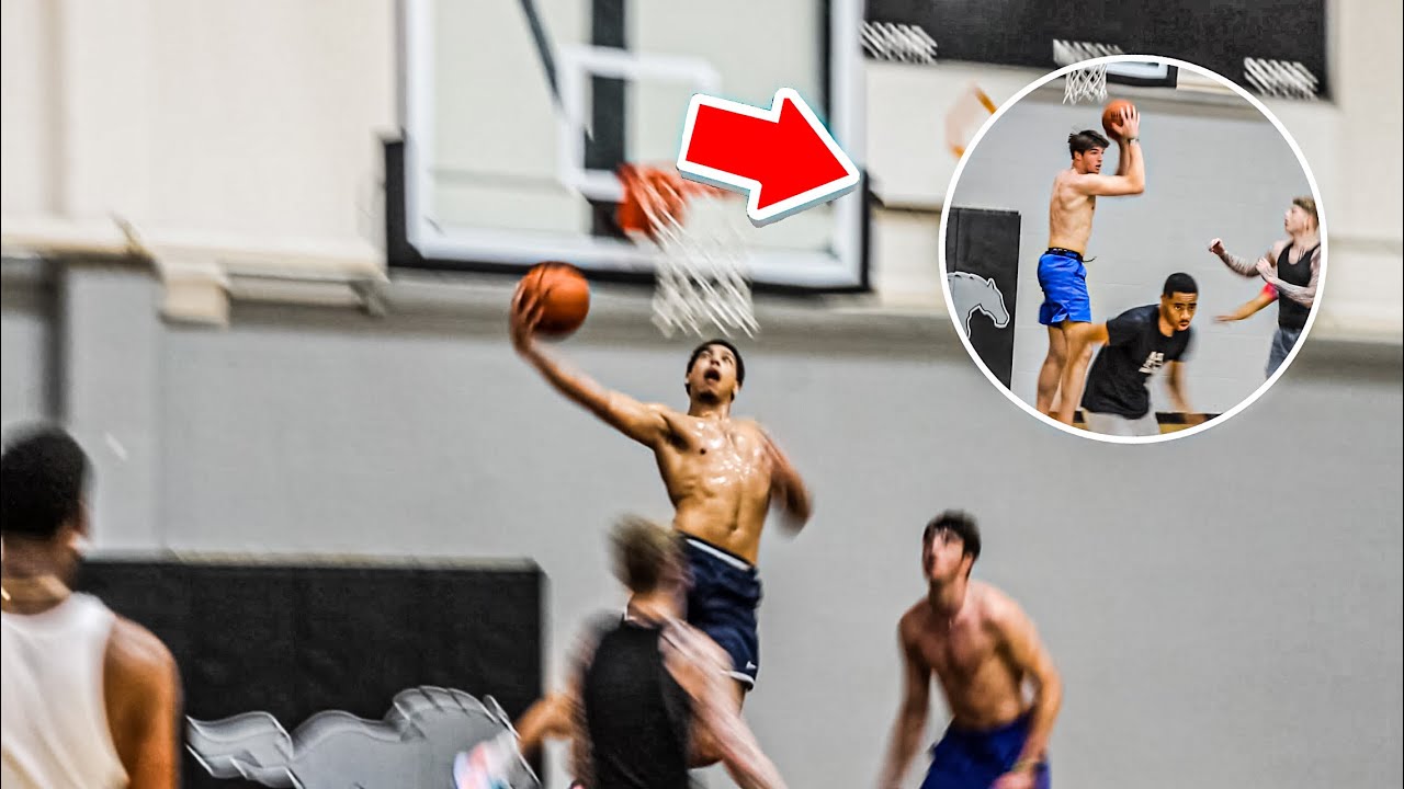 7 Foot Tall Pro Hooper Takes Over Court With Ease | Memphis Hoops - YouTube