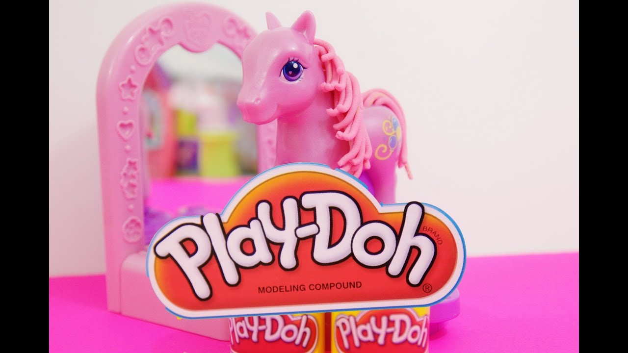 My Little Pony Play Doh Pinkie Pie Pretty Parlor Hasbro REVIEW - YouTube