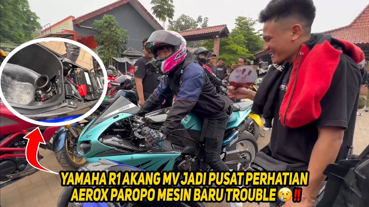 YAMAHA R1 AKANG MV JADI PUSAT PERHATIAN, AEROX PAROPO MESIN BARU ...
