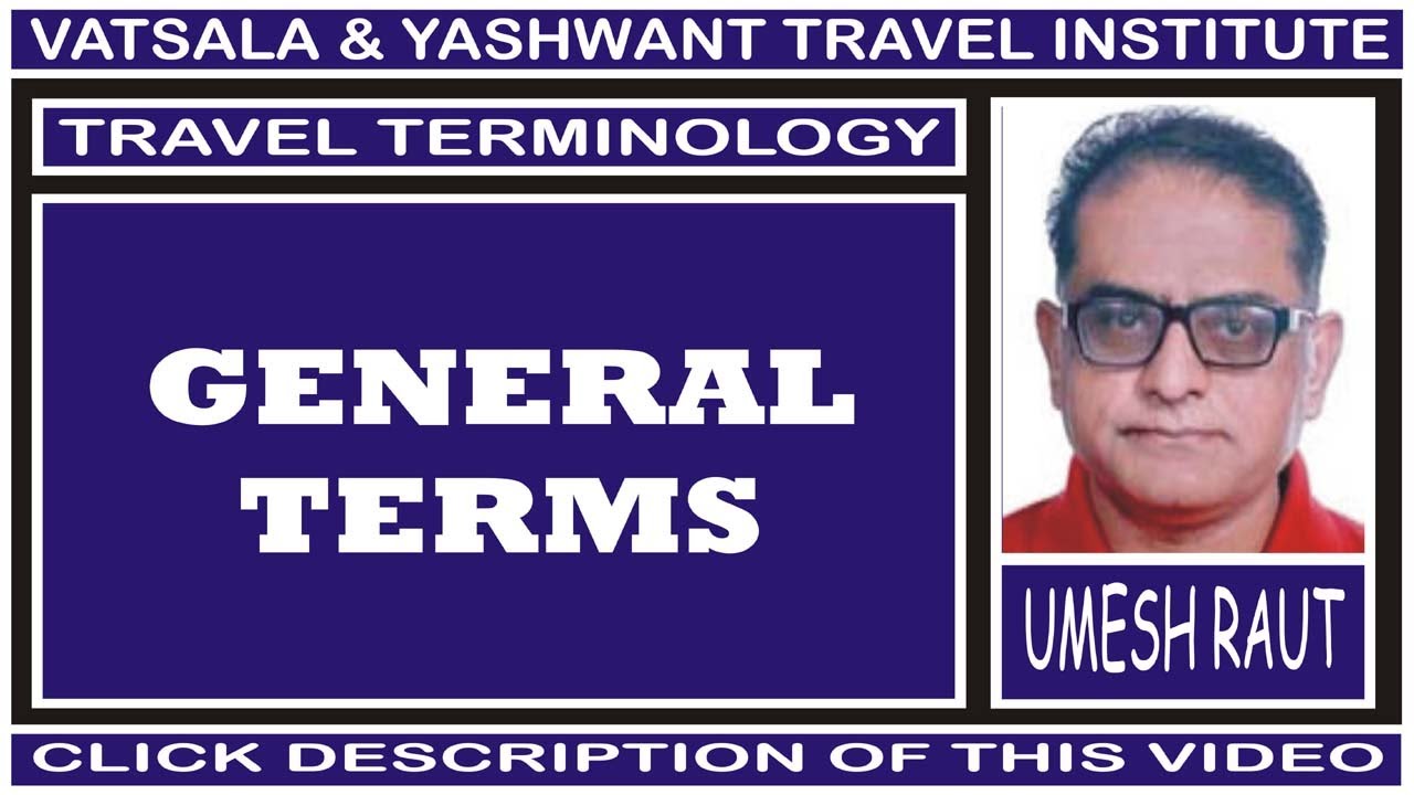 GENERAL TERMS | TRAVEL TERMINOLOGY - YouTube