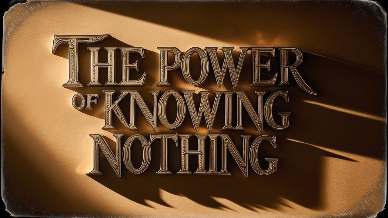 Power of knowing nothing - YouTube