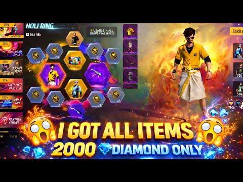 HOLI RING EVENT UNLOCK FREE FIRE 😱 || HOLI RING EVENT FREE FIRE 😍 || FREE FIRE NEW EVENT TODAY