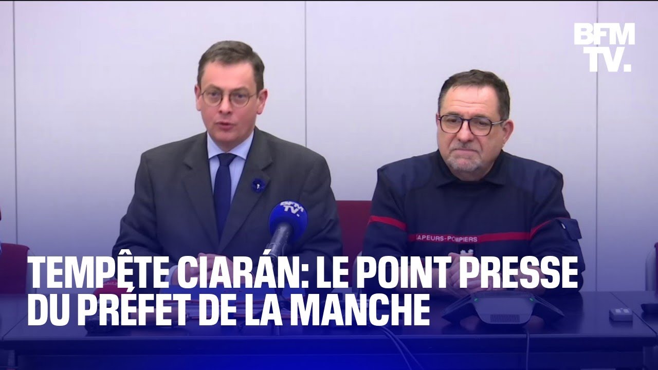Tempête Ciarán: le point presse du préfet de la Manche en intégralité ...