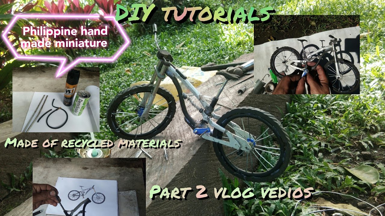 AMAZING !!DIY builds Miniature bike mtb using recycled materials part2 ...