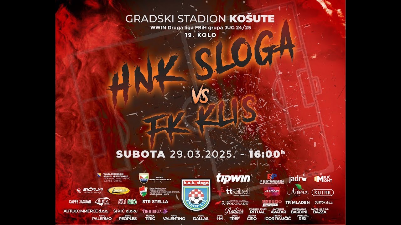HNK Sloga - NK Klis | sezona 2024/25 - YouTube