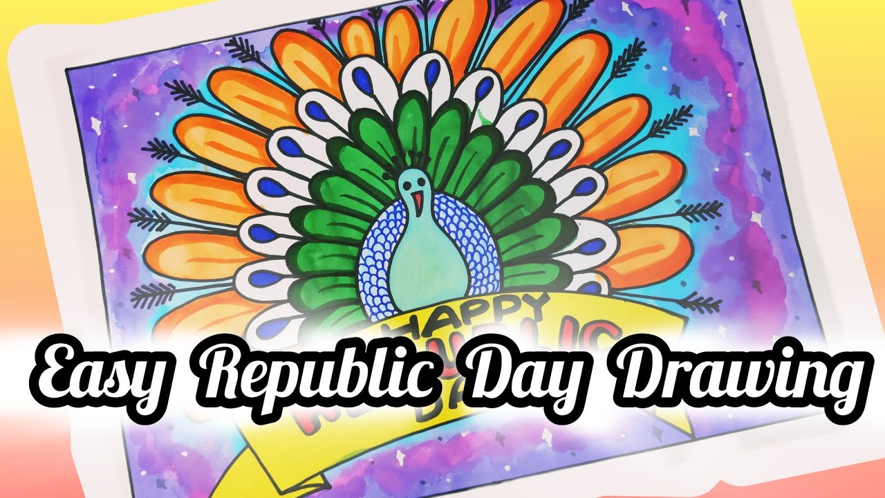 Republic Day Drawing Easy Steps / Republic Day Poster / How To Draw ...