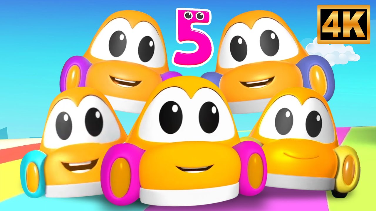 Five Little Cars - Nursery Rhymes And Car Cartoon Videos - YouTube