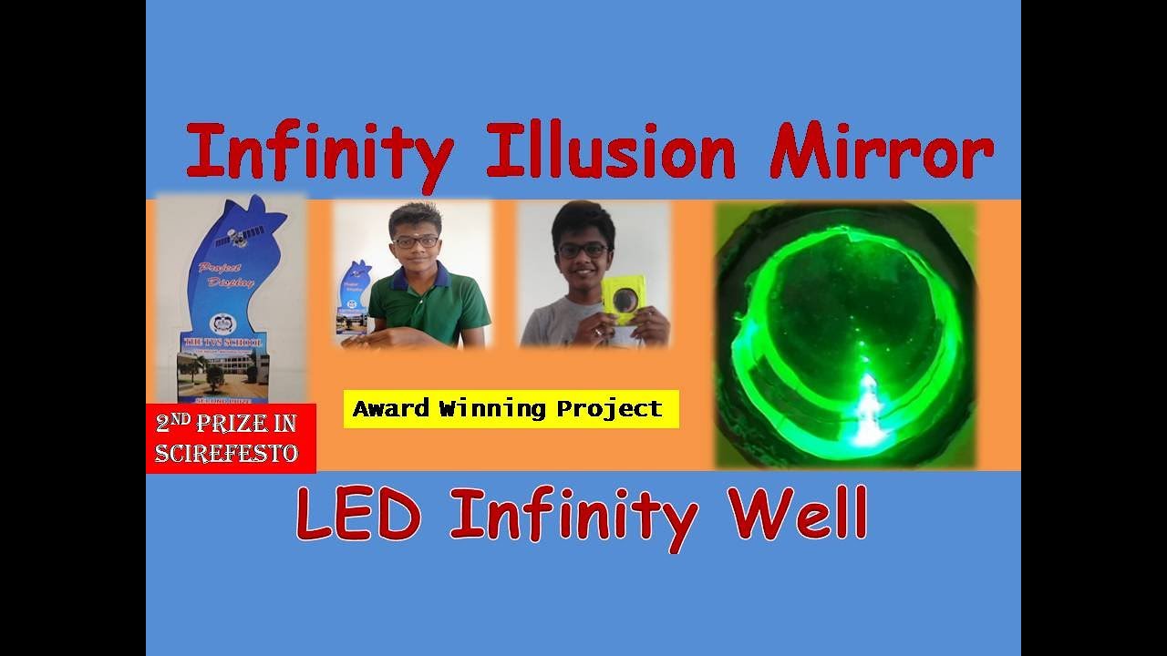 Infinity Illusion Mirror ǁ Infinity Well ǁ Infinity Mirror ǁ Physics ...