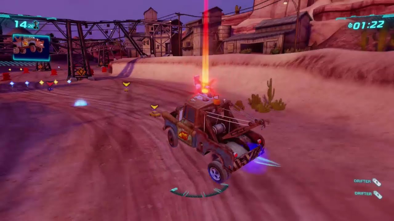 Cars 2 The Video Game | Mater - Radiator Sprint on Attack mode | - YouTube