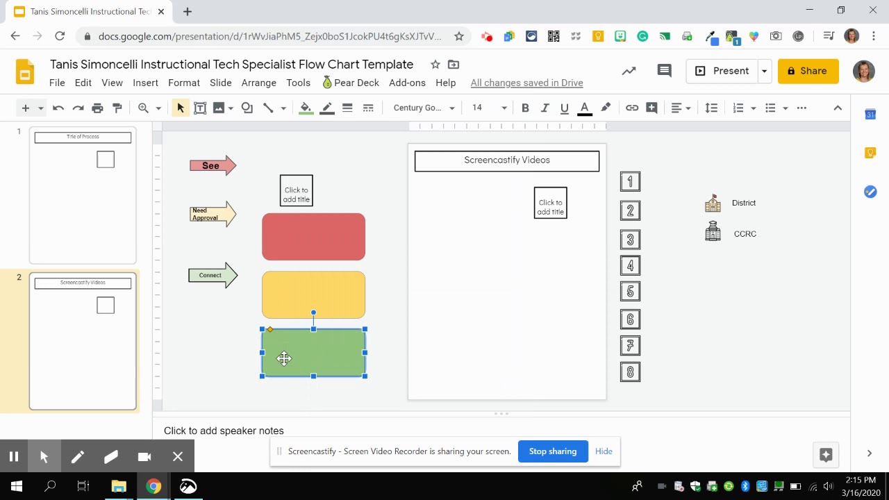 Flow Chart Template in Slides - YouTube