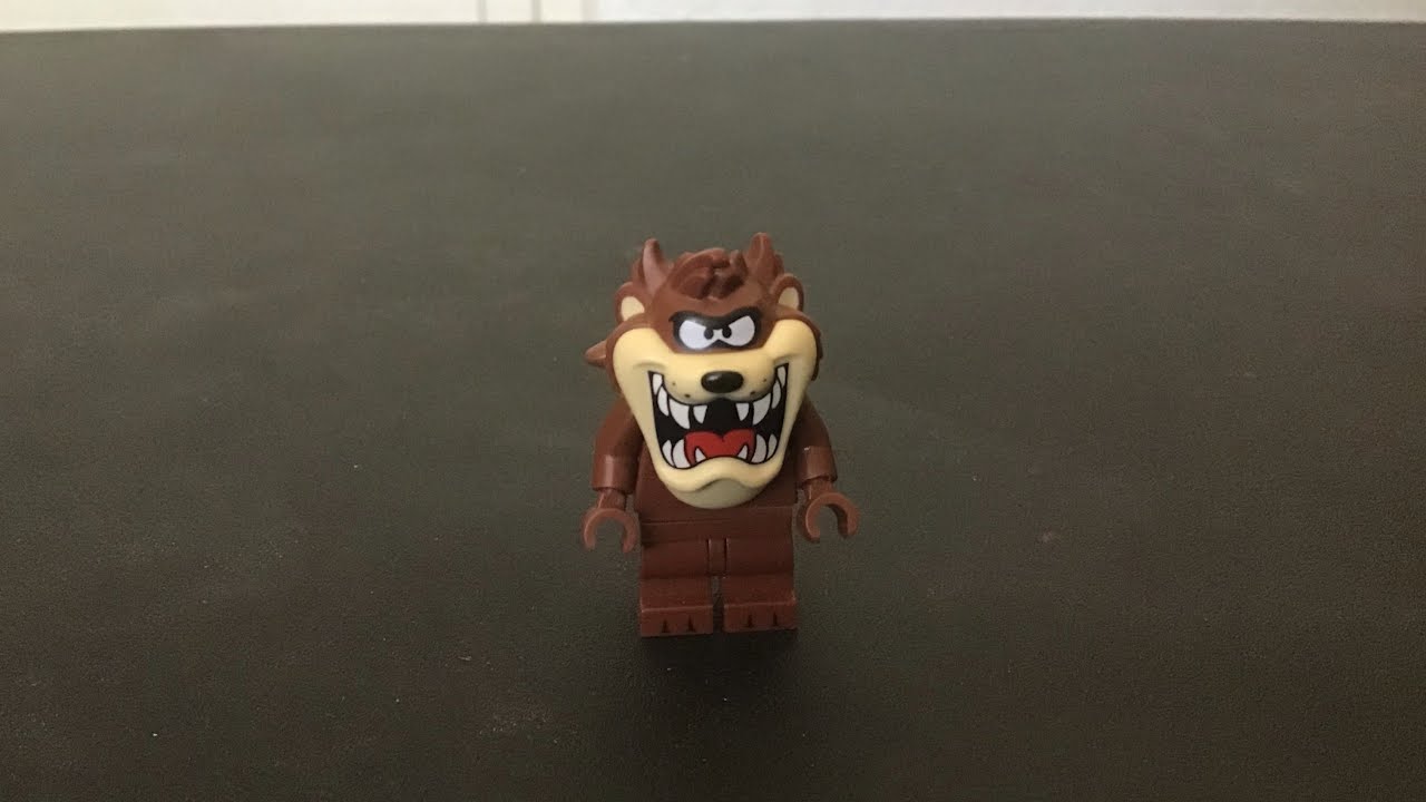 Looney Tunes Taz LEGO Minifigure Review - YouTube