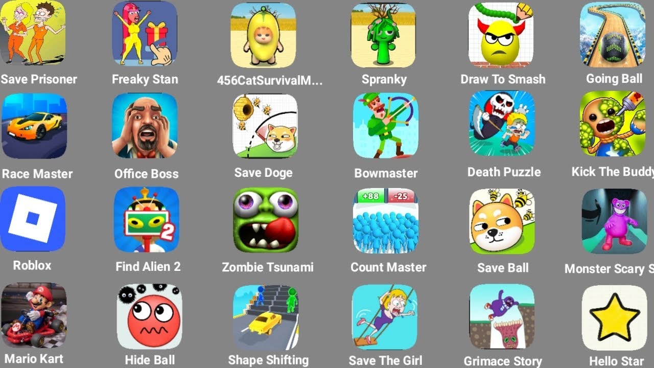 Roblox,Grimace Monster Scary Survival,Stumble Guys,Evil Cappuccino ...