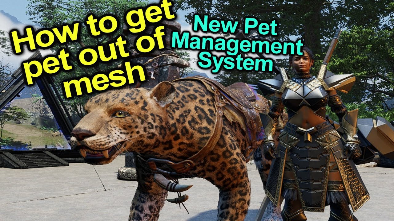 How to get pets out of the mesh | New Pet management and Cap increase ...