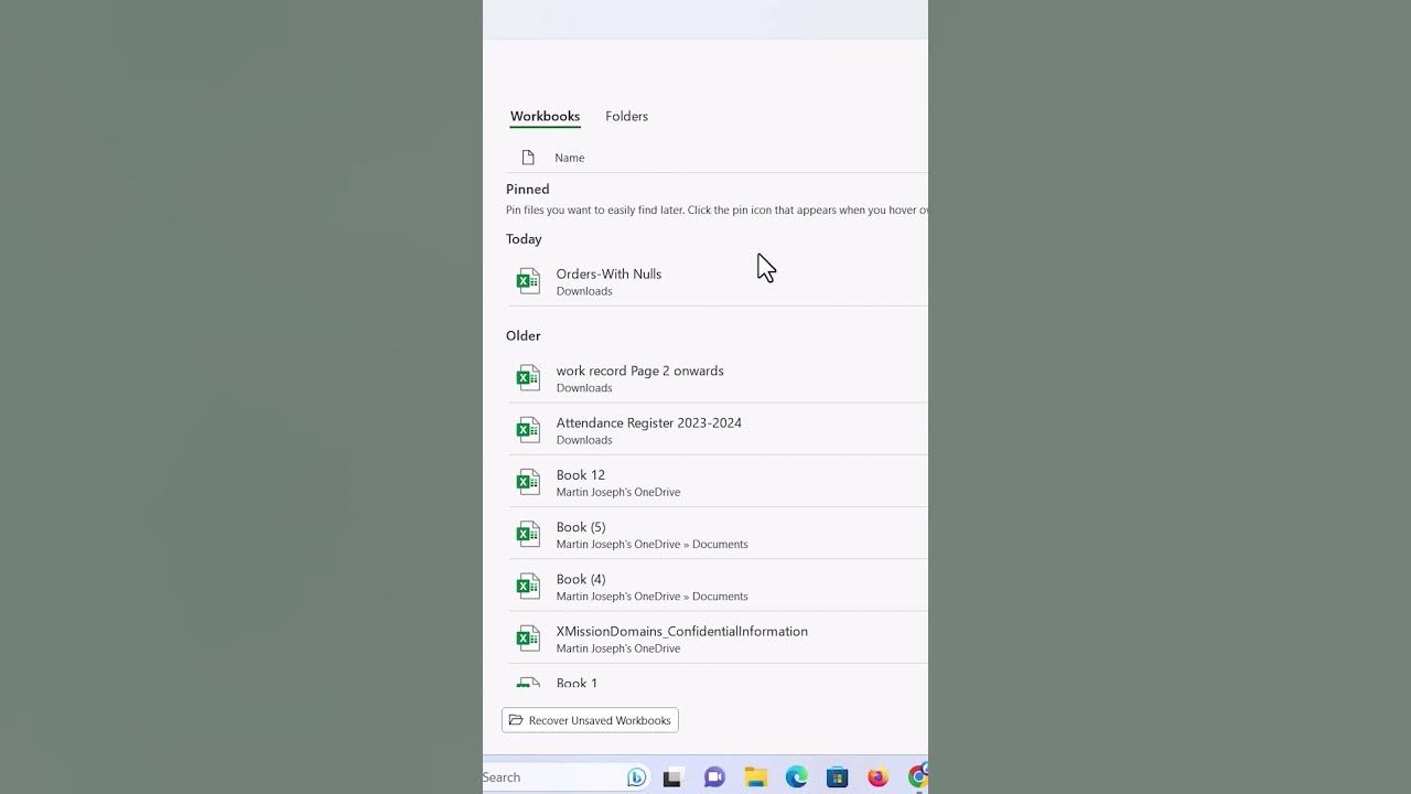 How to recover unsaved Excel files - YouTube