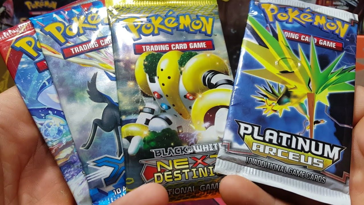 Pokemon 3 Booster Pack Target Blister and Platinum Arceus Pack Opening ...